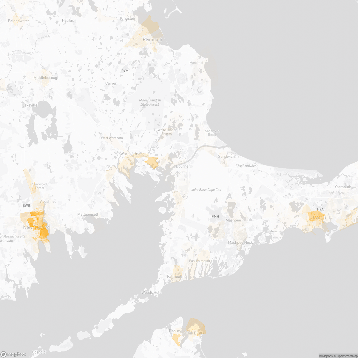 Monument Beach, MA Crime Map