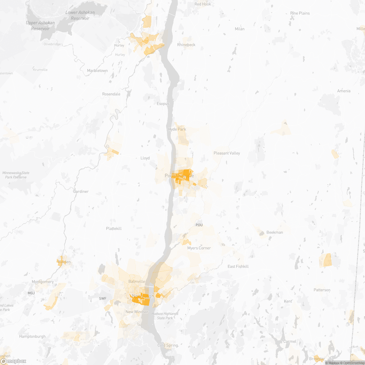 Poughkeepsie, NY Crime Map