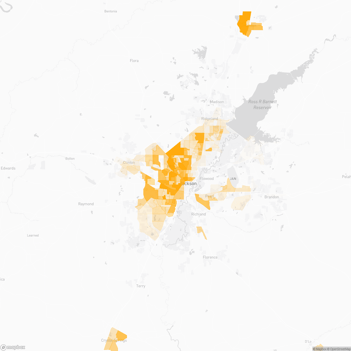 Jackson, MS Crime Map 2025 | DoorProfit