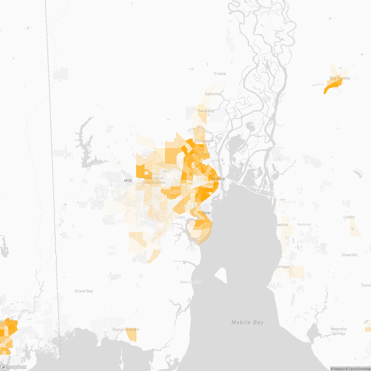 Mobile, AL Crime Map 2025 | DoorProfit