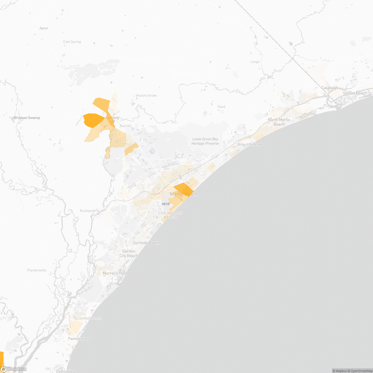 Myrtle Beach, SC Crime Map 2025 | DoorProfit