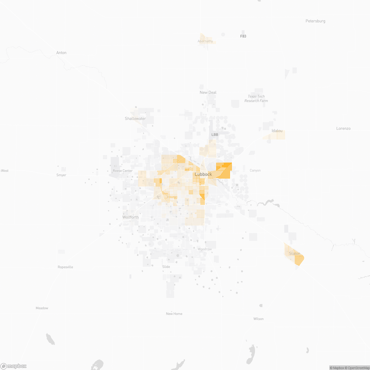 Lubbock, TX Crime Map