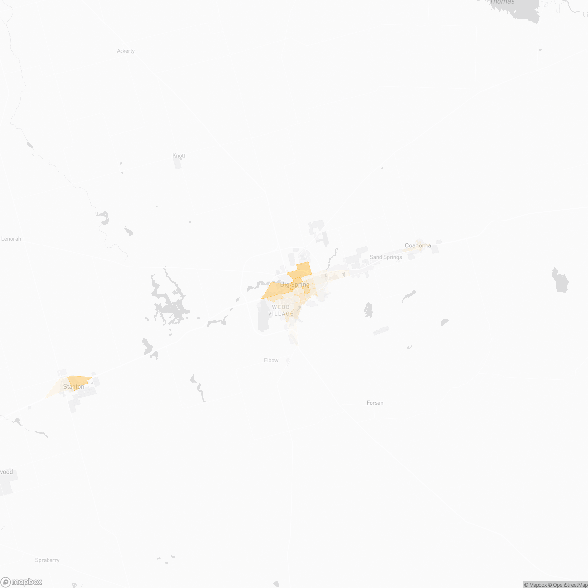 Big Spring, TX Crime Map