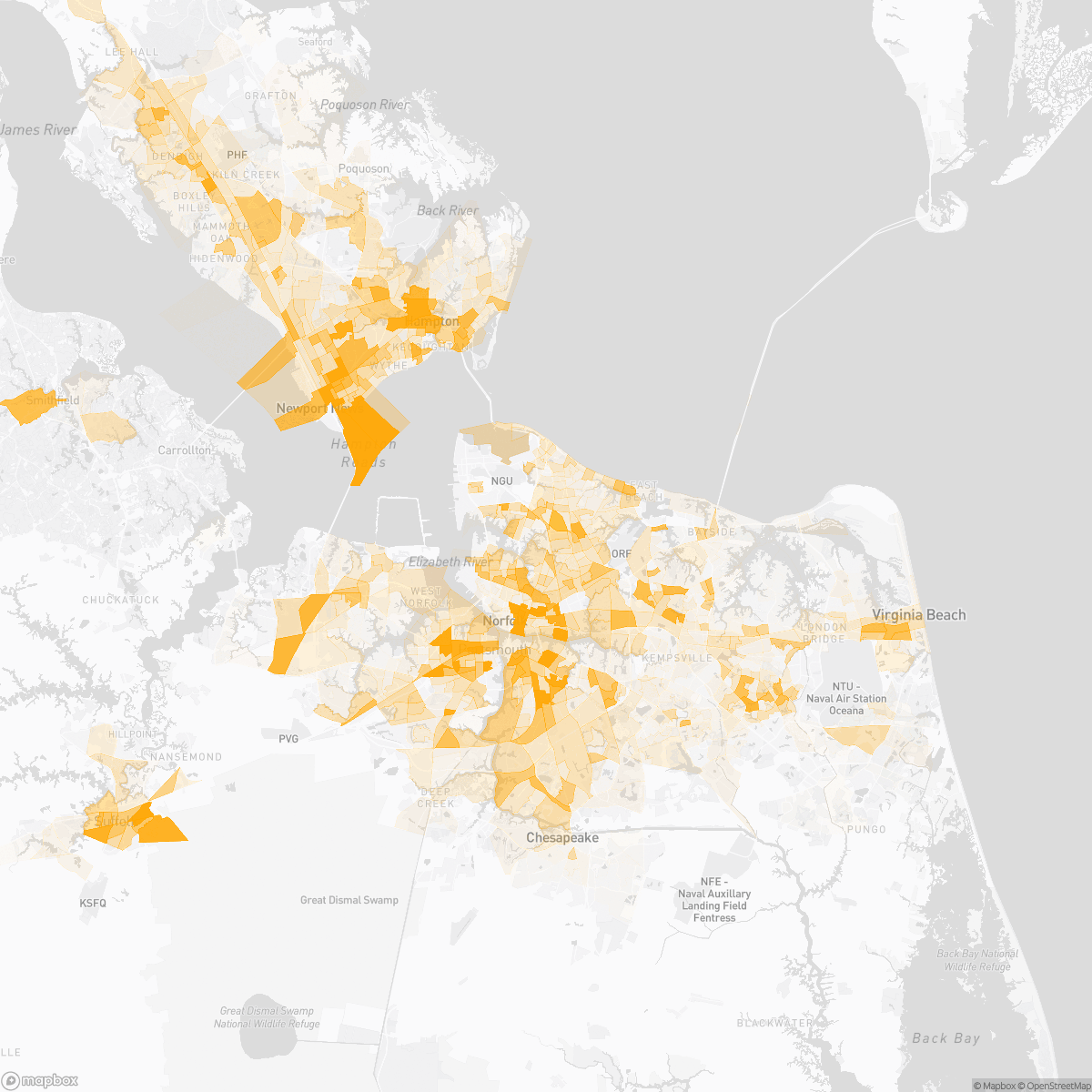 Norfolk, VA Crime Map