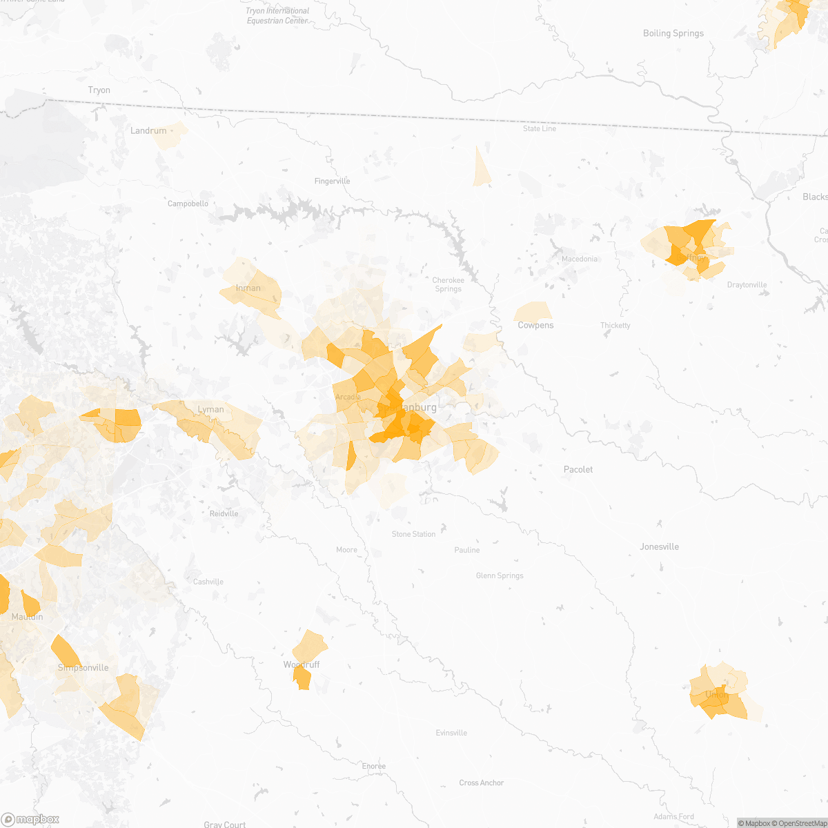 Spartanburg, SC Crime Map