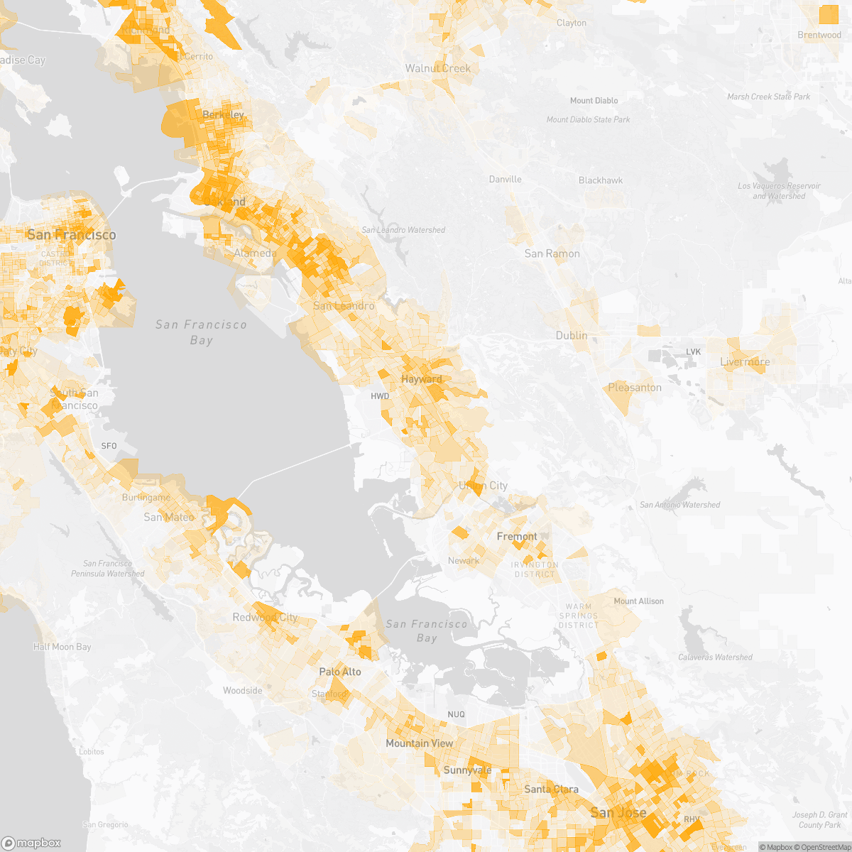 Hayward, CA Crime Map