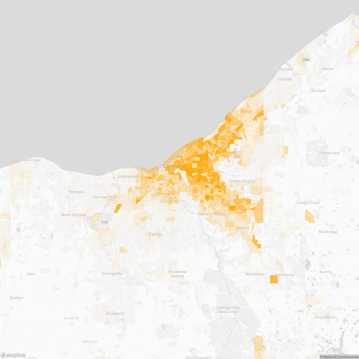 Cleveland Ghetto Map