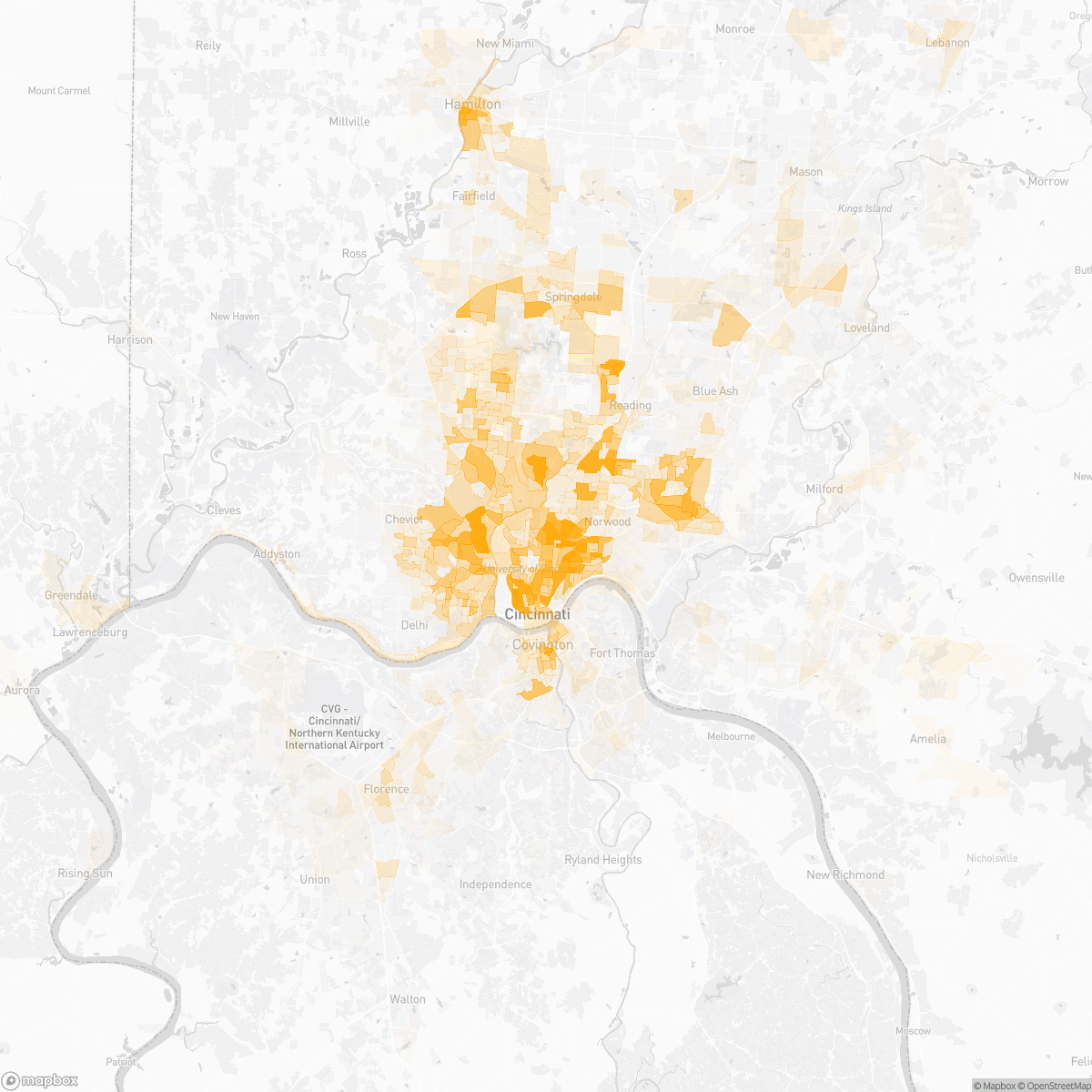 Cincinnati, OH Crime Map 2025 | DoorProfit
