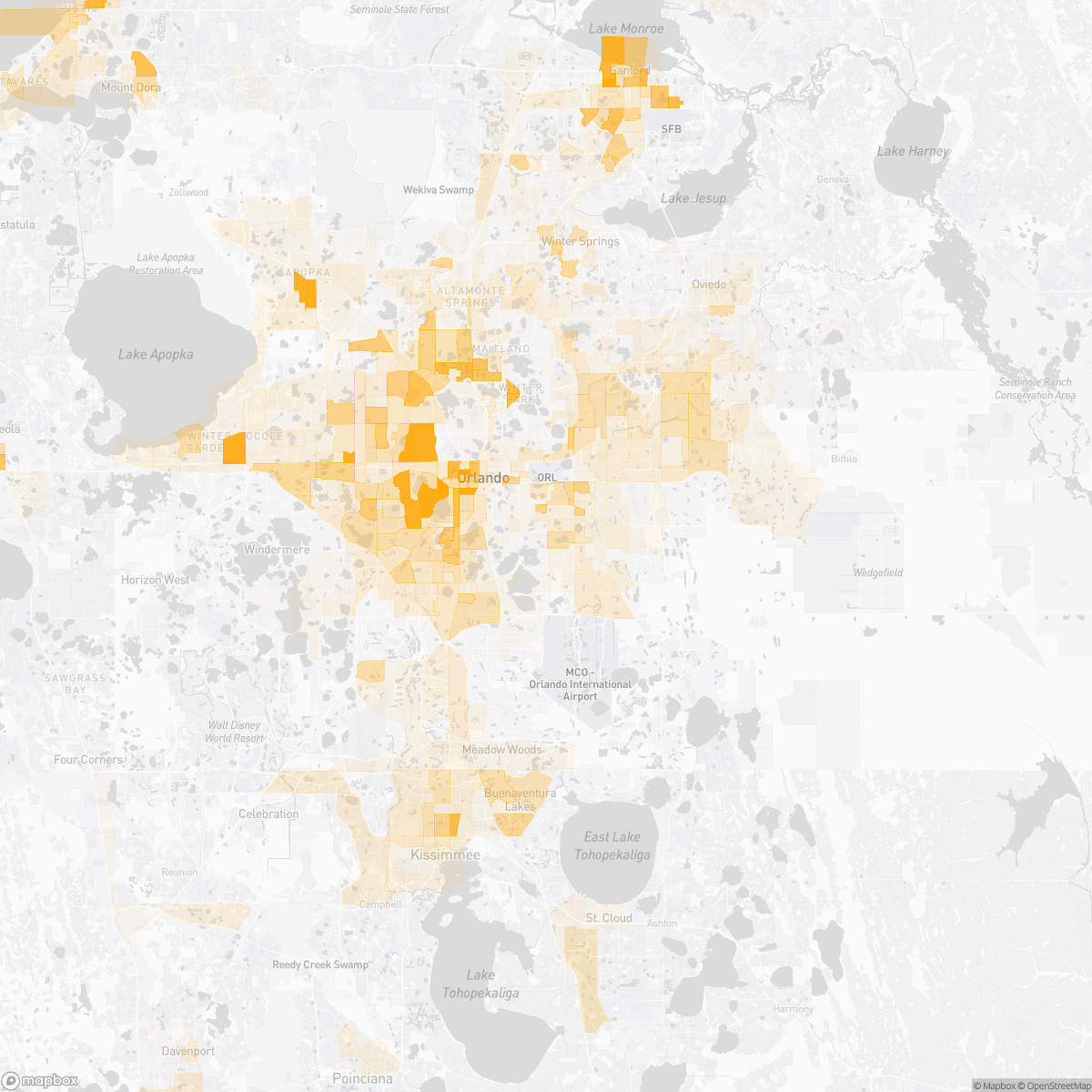 Conway, FL Crime Map