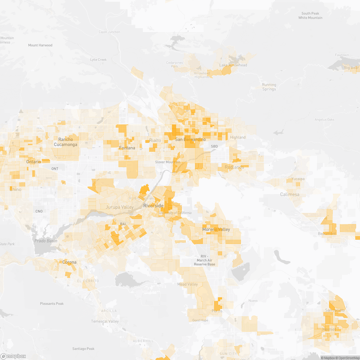 Grand Terrace, CA Crime Map