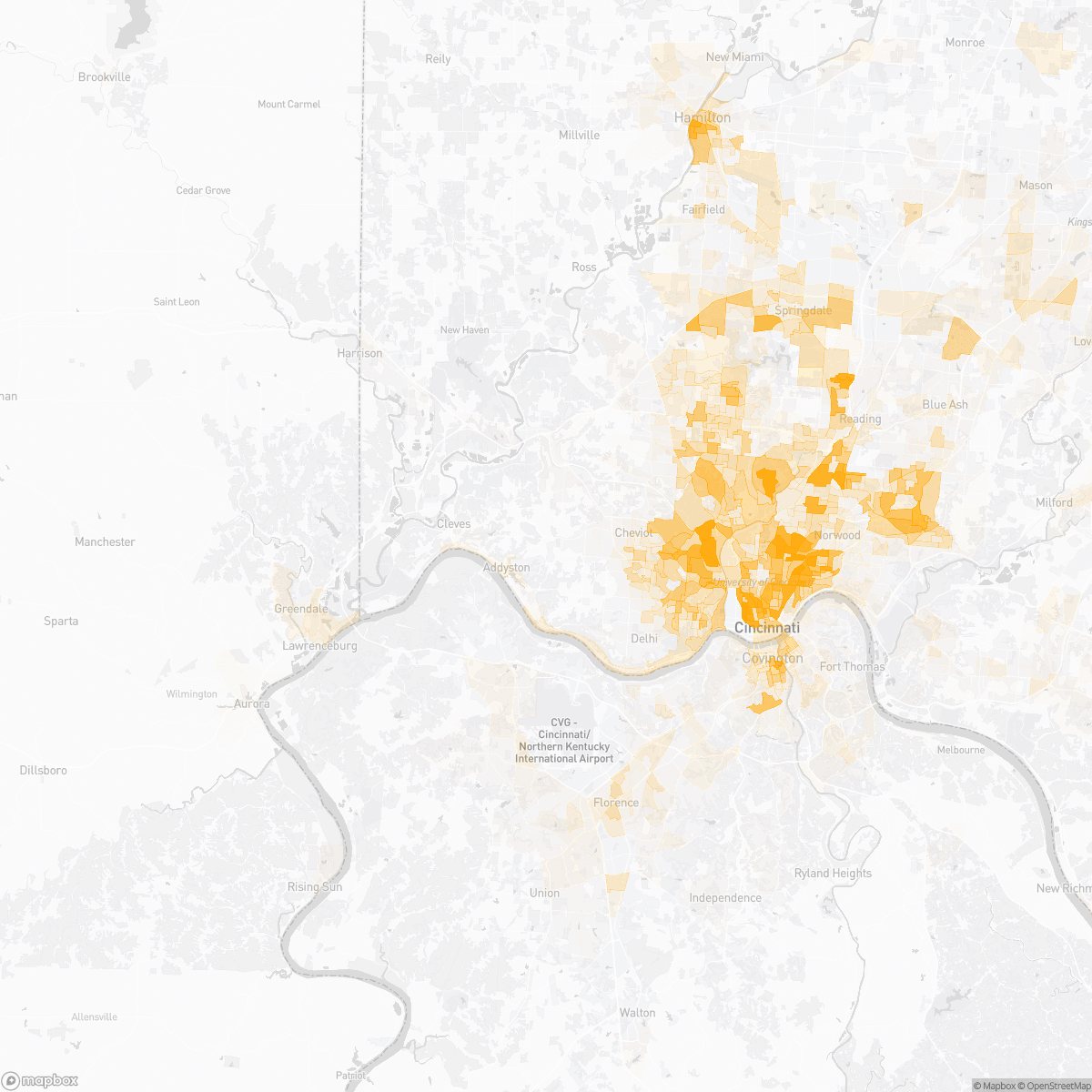 Mack, OH Crime Map