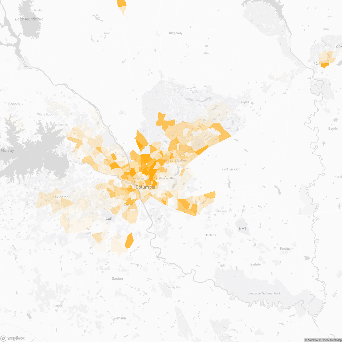 Forest Acres, SC Crime Map