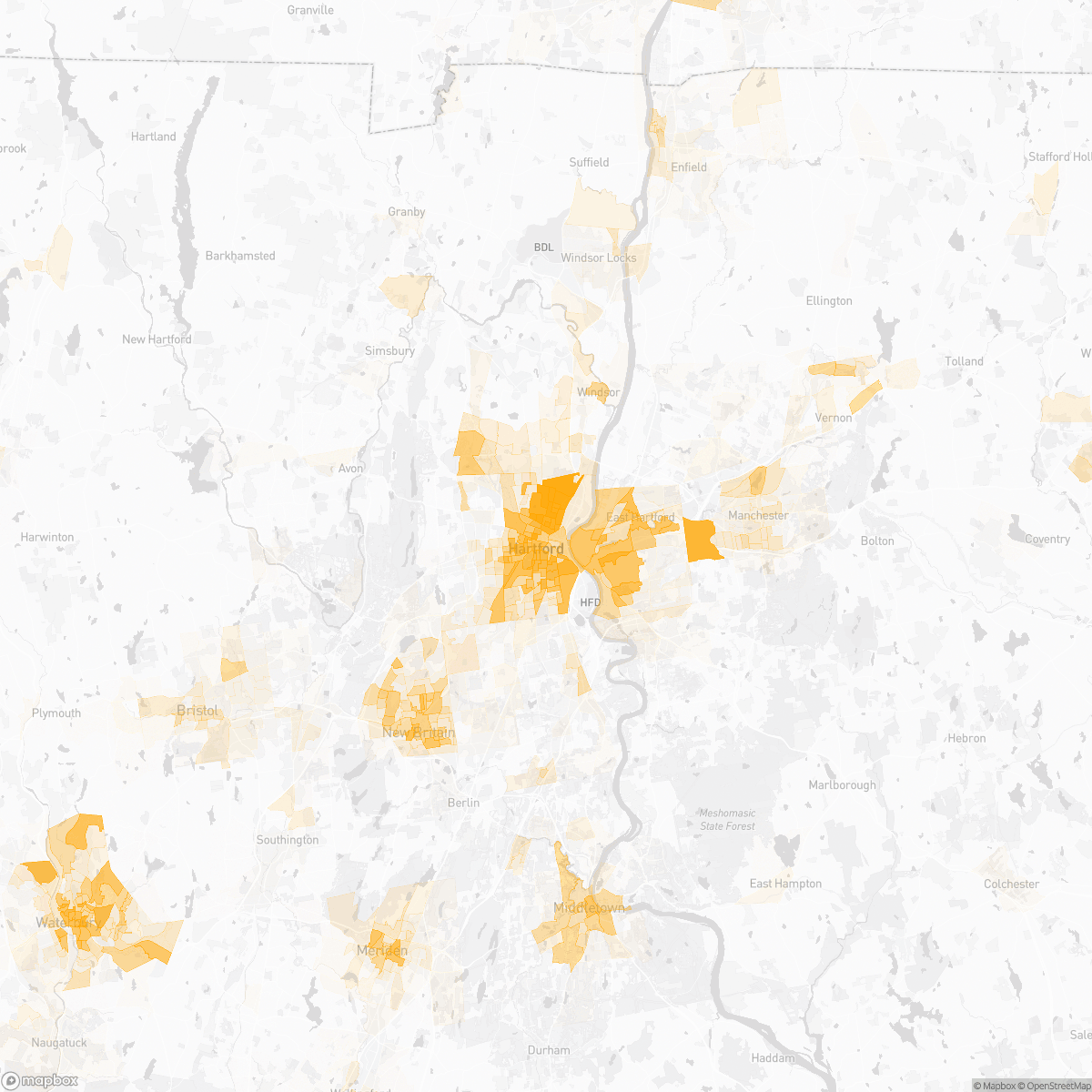 Hartford, CT Crime Map