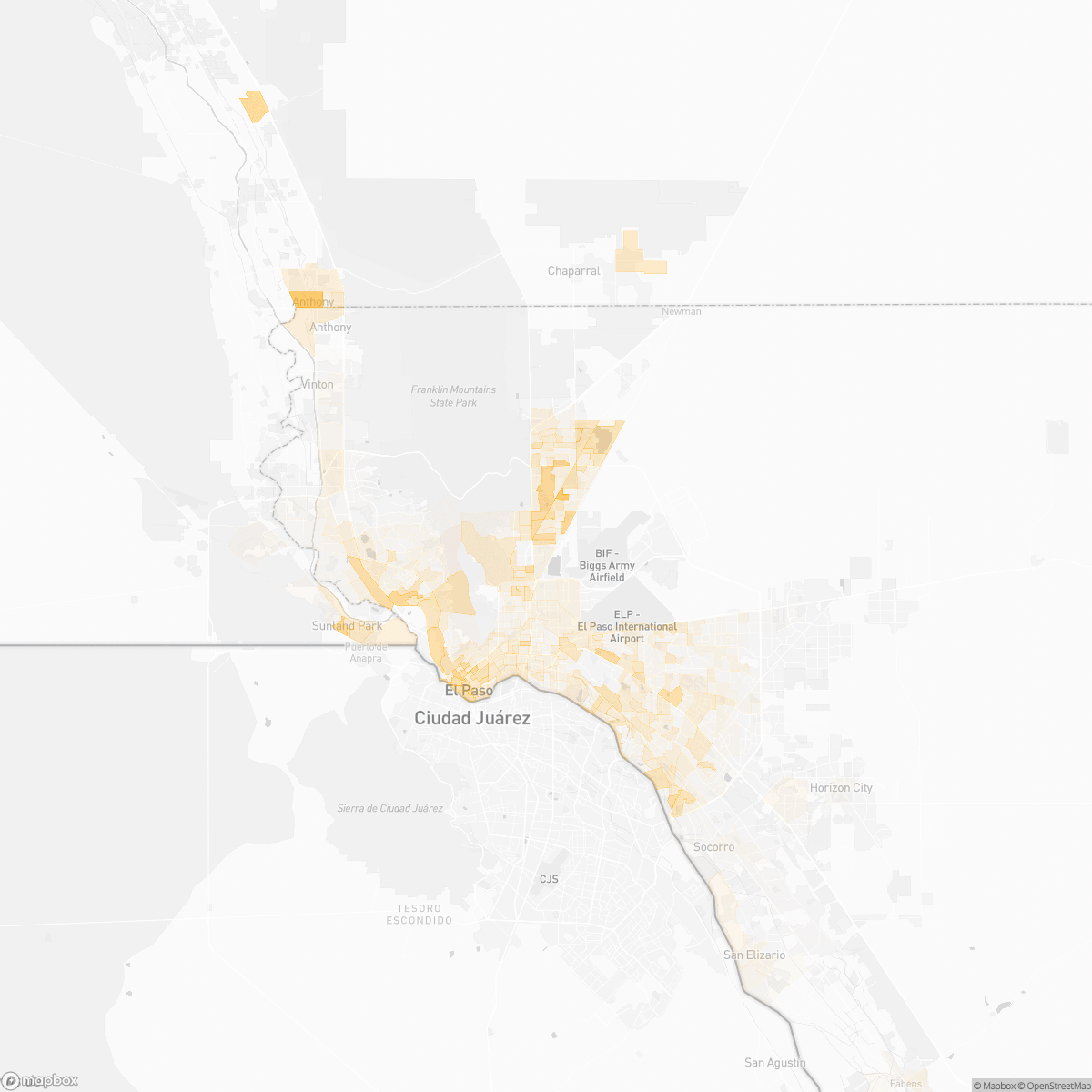El Paso, TX Crime Map