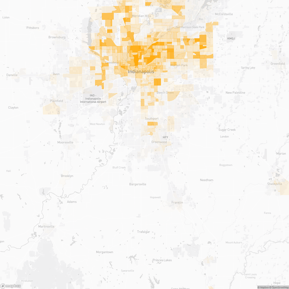 Hendricks, IN Crime Map
