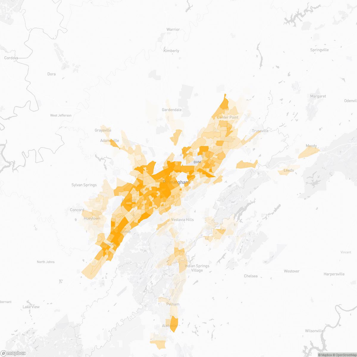 Birmingham, AL Crime Map 2025 | DoorProfit
