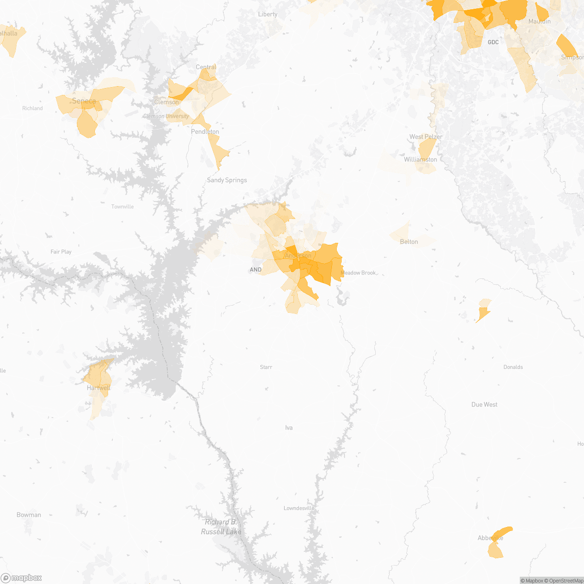 Homeland Park, SC Crime Map
