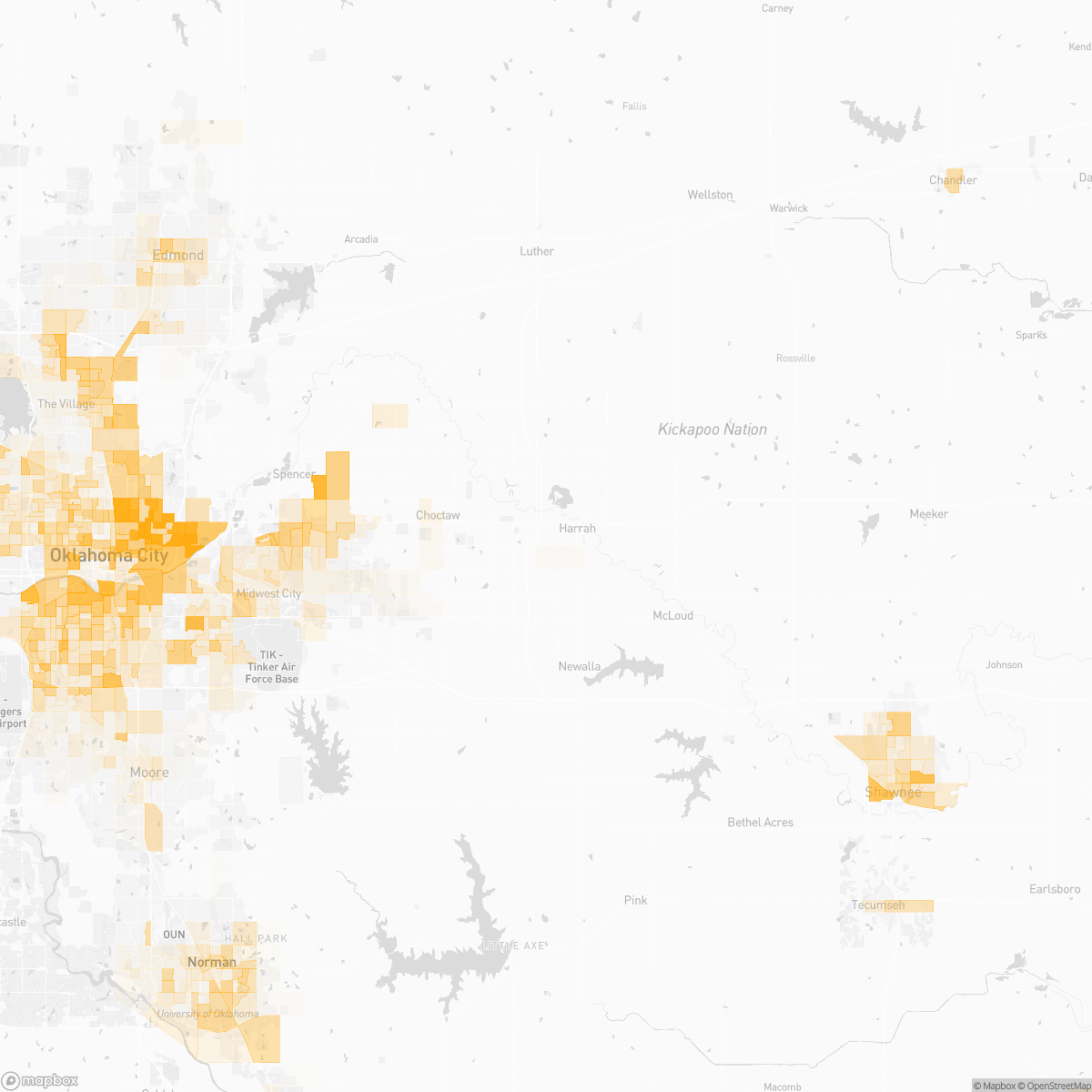 Harrah, OK Crime Map