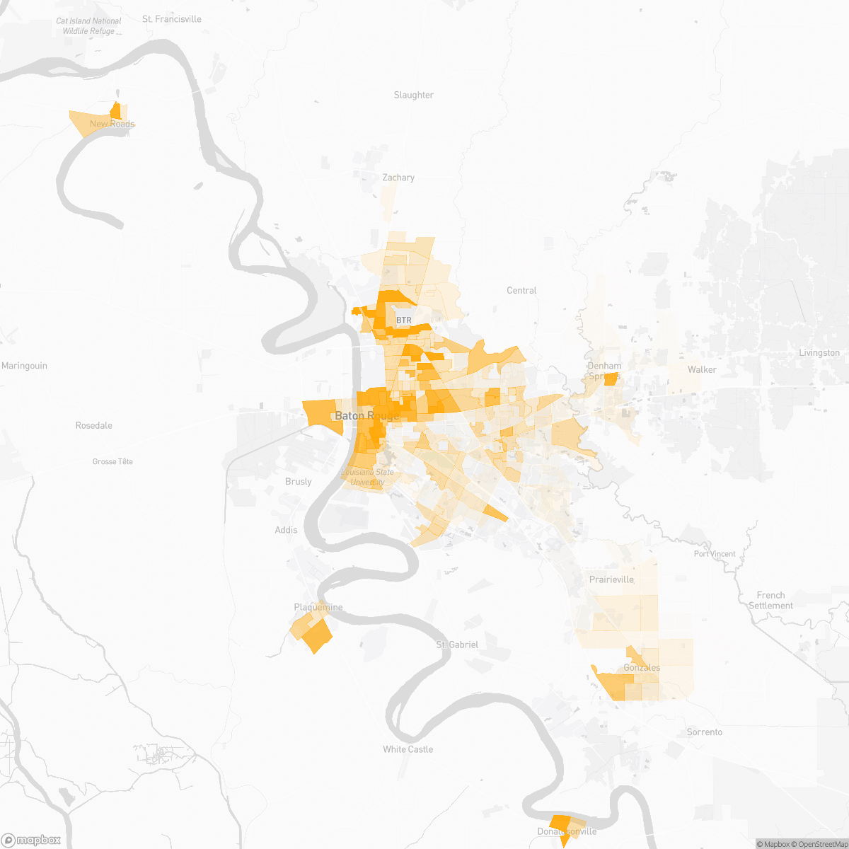 Baton Rouge Crime Map | DoorProfit