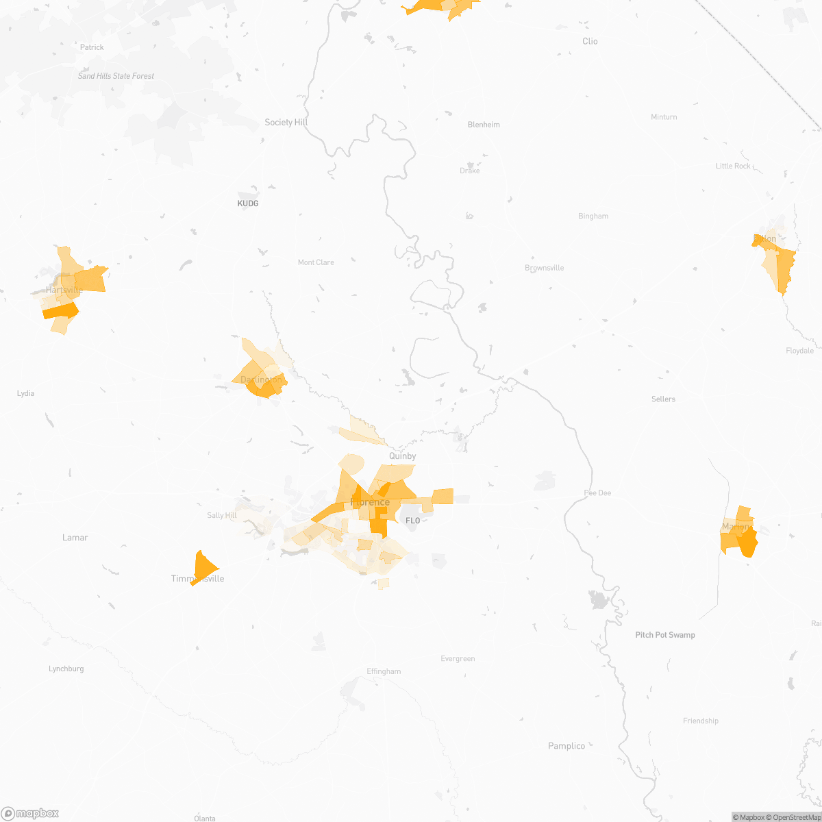 Back Swamp, SC Crime Map 2026 | DoorProfit