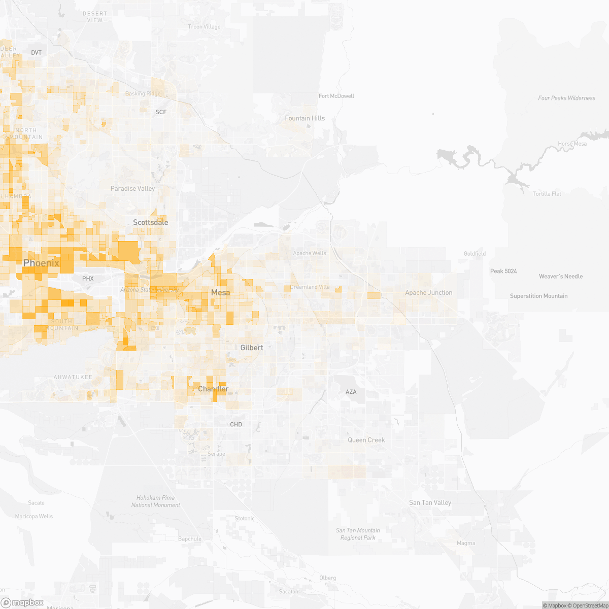 Mesa, AZ Crime Map