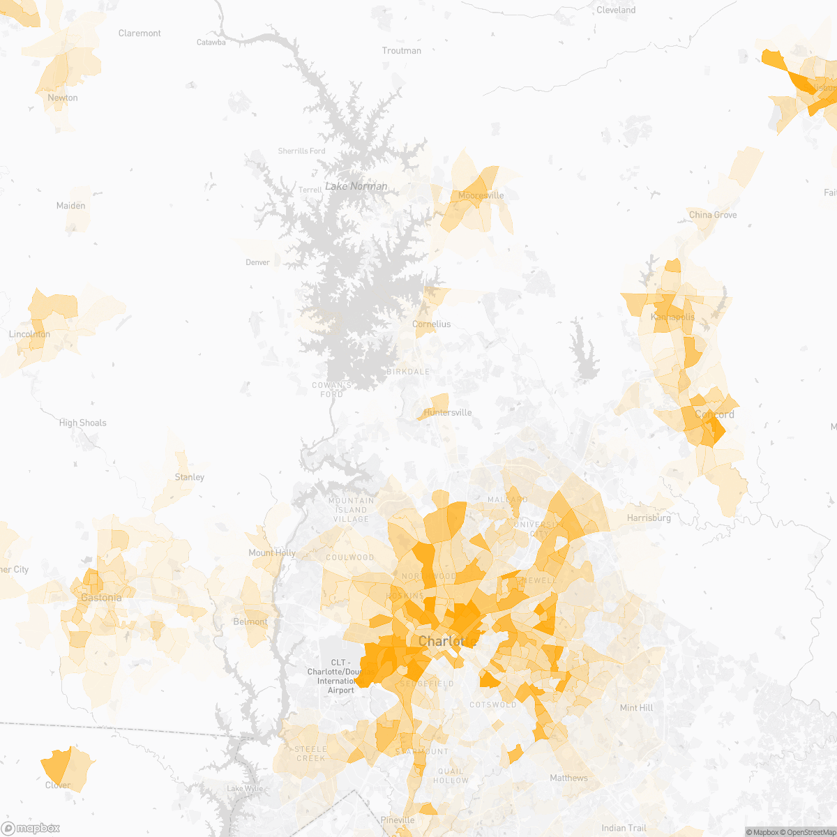 Huntersville, NC Crime Map