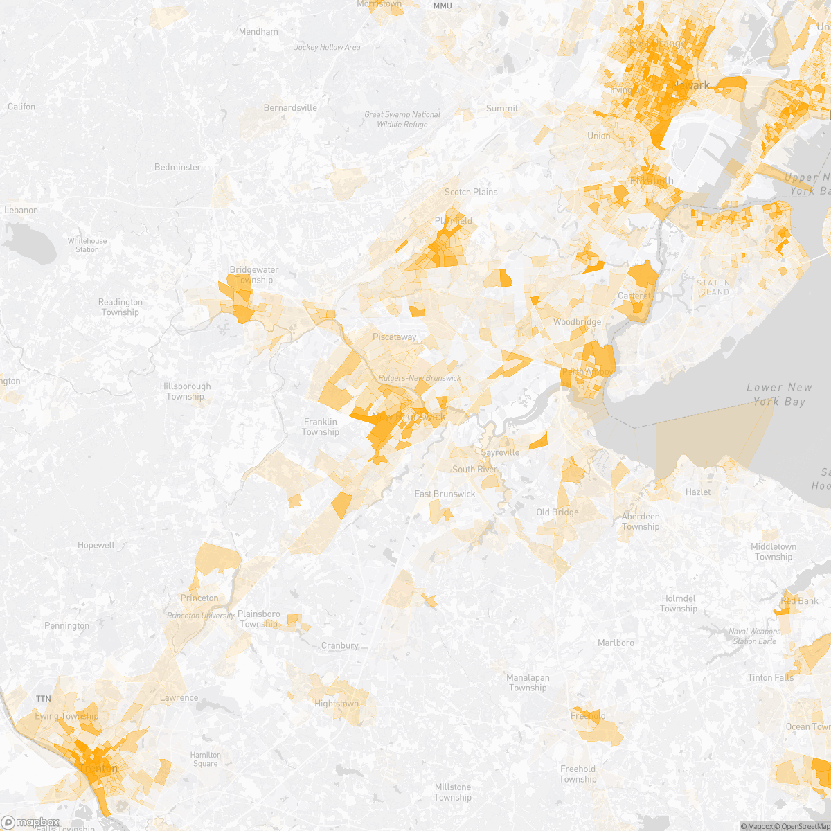 New Brunswick, NJ Crime Map