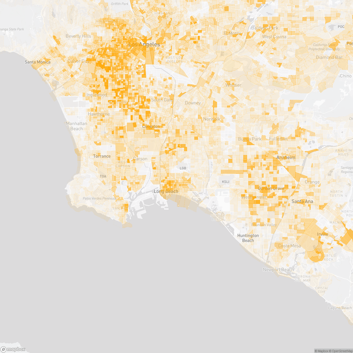 Long Beach, CA Crime Map