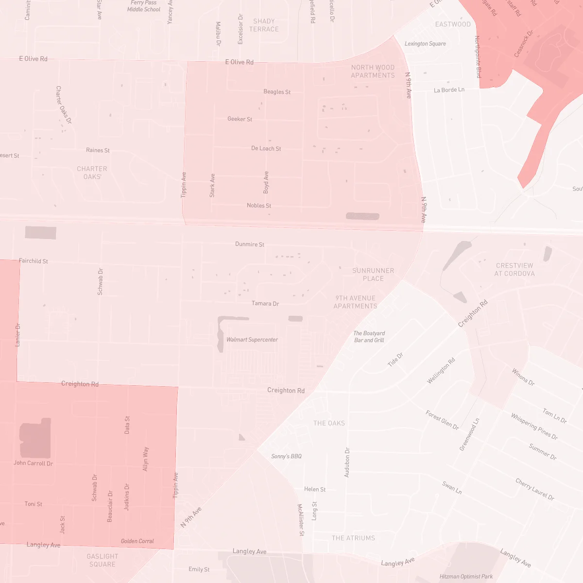 Kensington Crime Map - Pensacola, FL Neighborhood Safety 2026 | DoorProfit