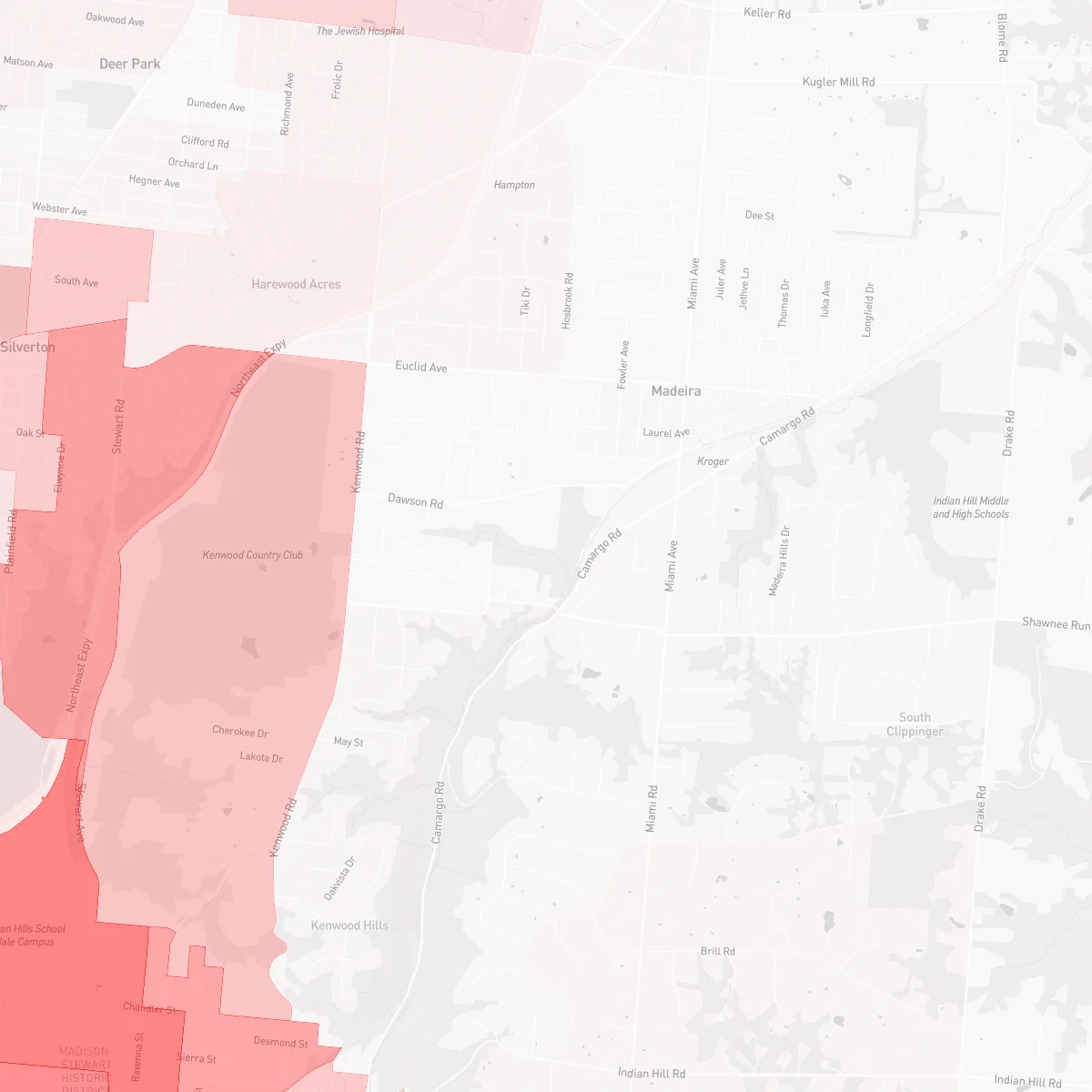 Madeira Crime Map - Cincinnati, OH Neighborhood Safety 2026 | DoorProfit