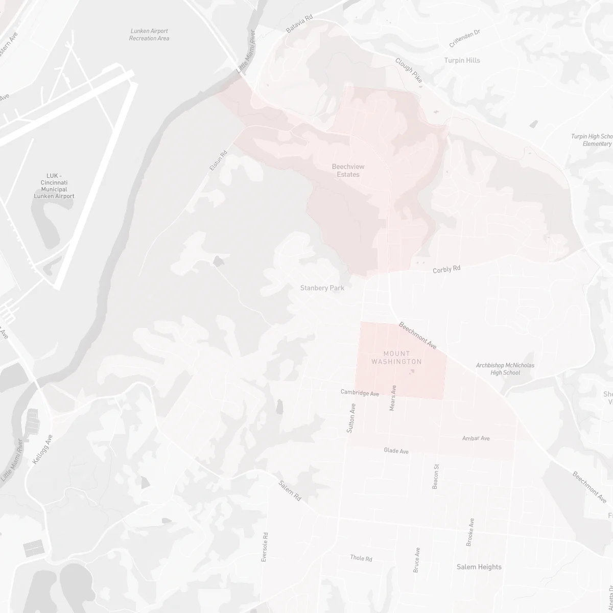 Mount Washington Crime Map - Cincinnati, OH Neighborhood Safety 2026 ...