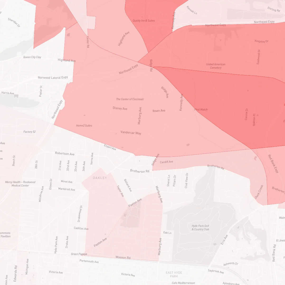 Oakley Crime Map - Cincinnati, OH Neighborhood Safety 2026 | DoorProfit