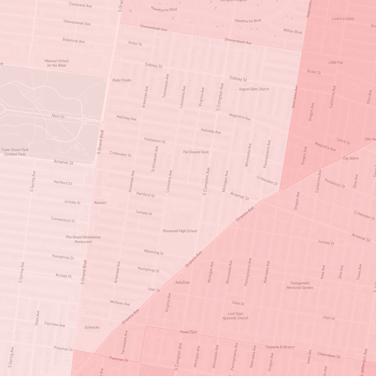 Tower Grove East Crime Map - Saint Louis, MO Neighborhood Safety 2026 ...
