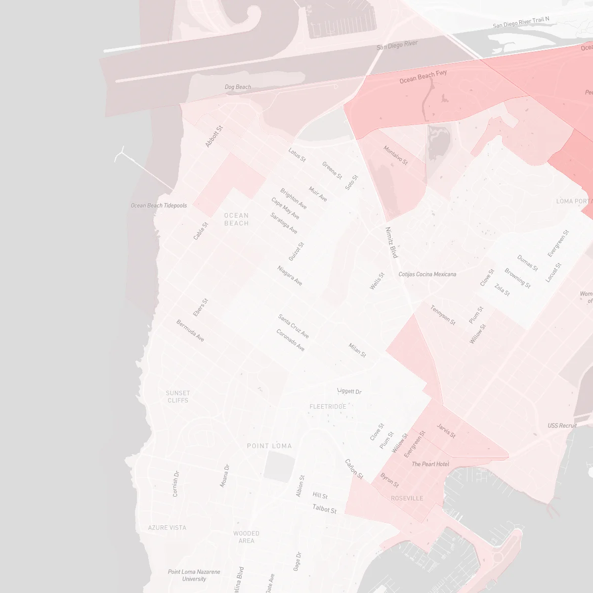 92107 Crime Map - San Diego, CA Zip Code Safety 2026 | DoorProfit